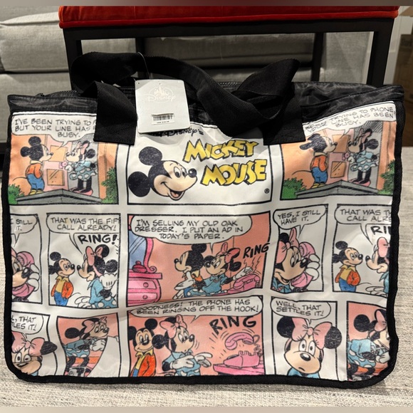 Disney | Bags | Disney Mickey Mouse Comic Print Tote Bag New Unused ...